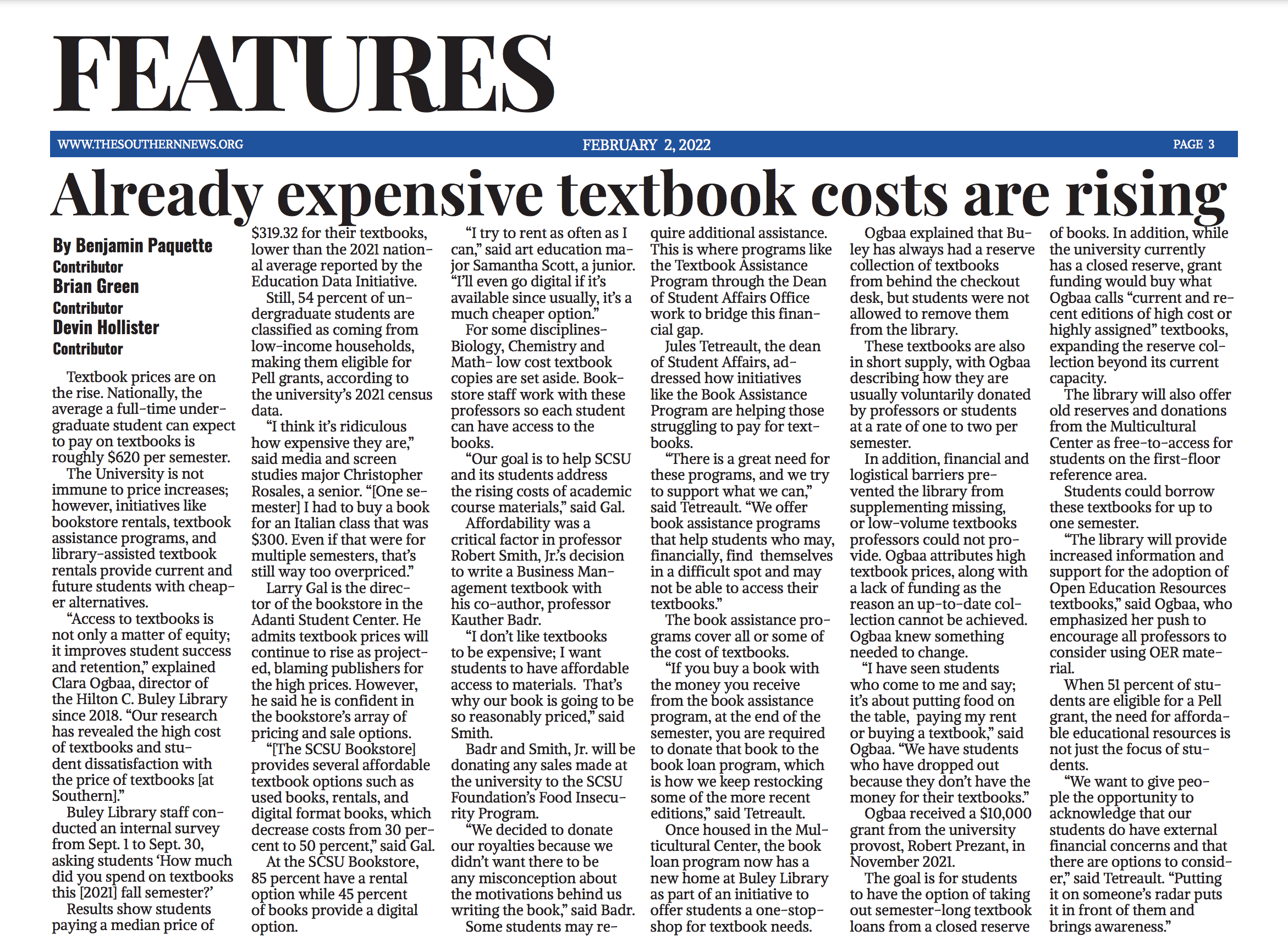 SCSU Journalism – Projects from the Journalism Department at Southern ...