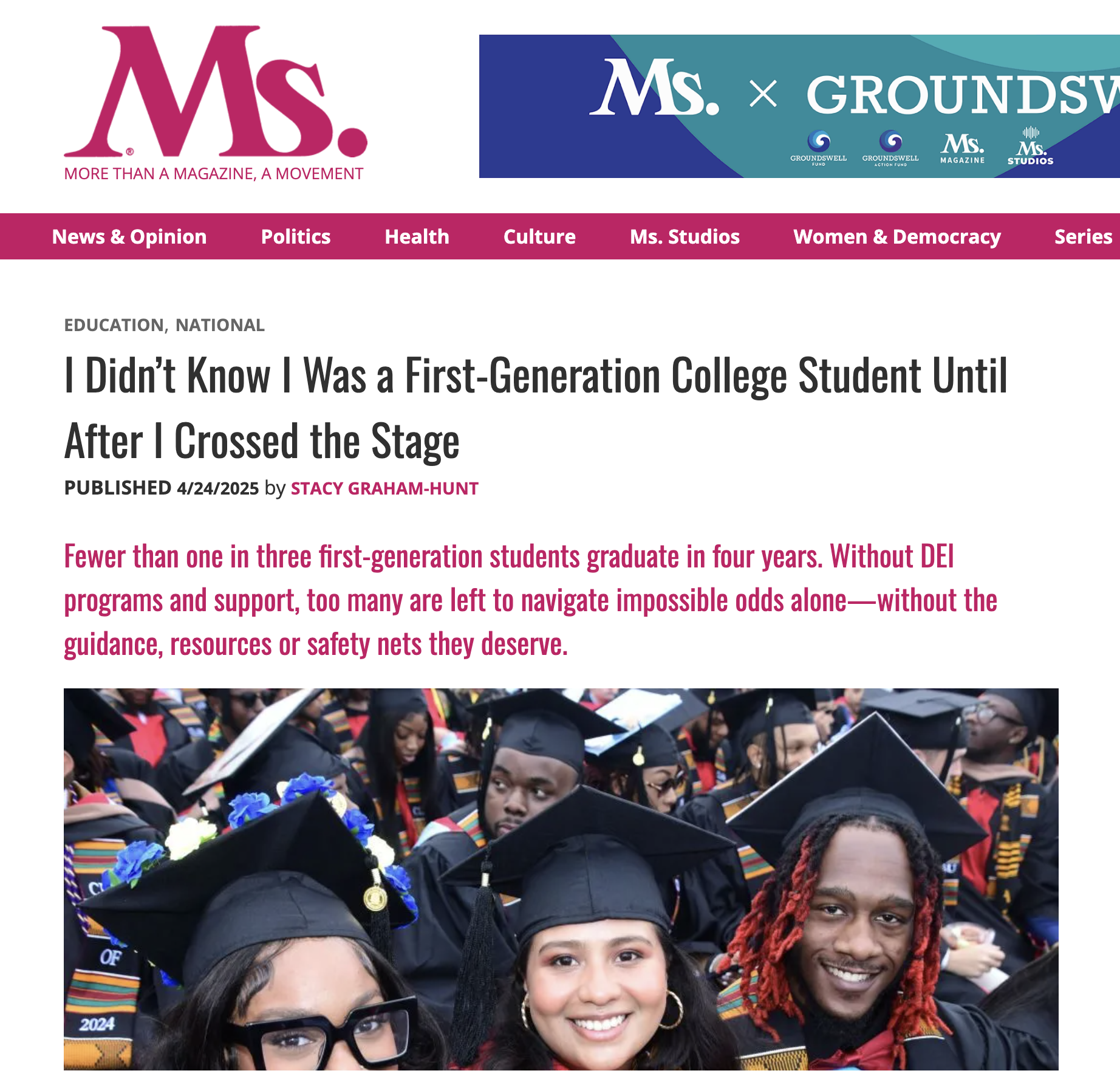 SCSU JRN alumna argues for DEI programs – SCSU Journalism